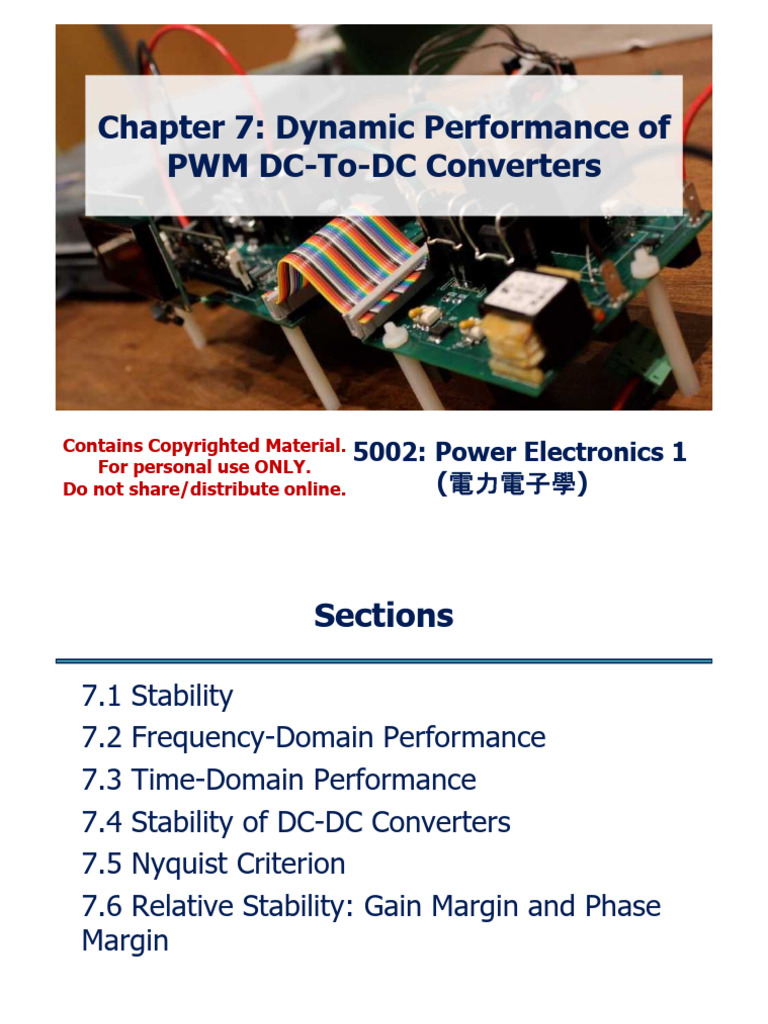7_DynamicPerformance | PDF | Power Electronics | Electrical Engineering