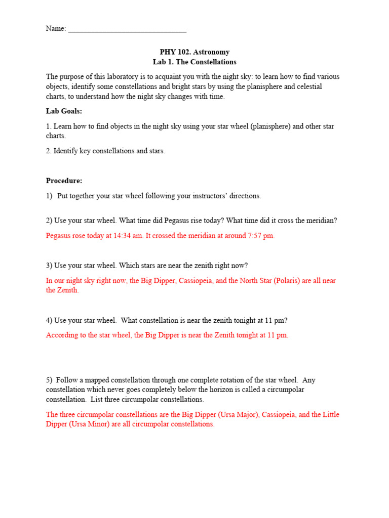 Lab 1 - PHY 102 | PDF