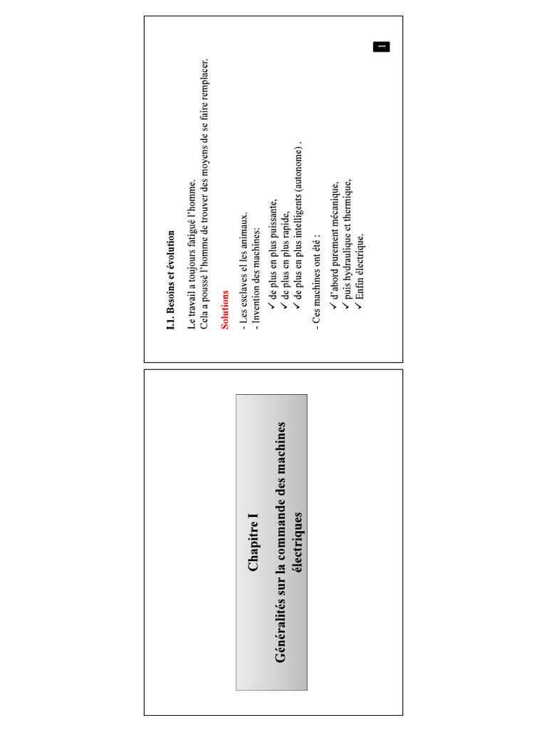 Chap 1 Cours Generatilé Commande Des Machines Electriques | PDF