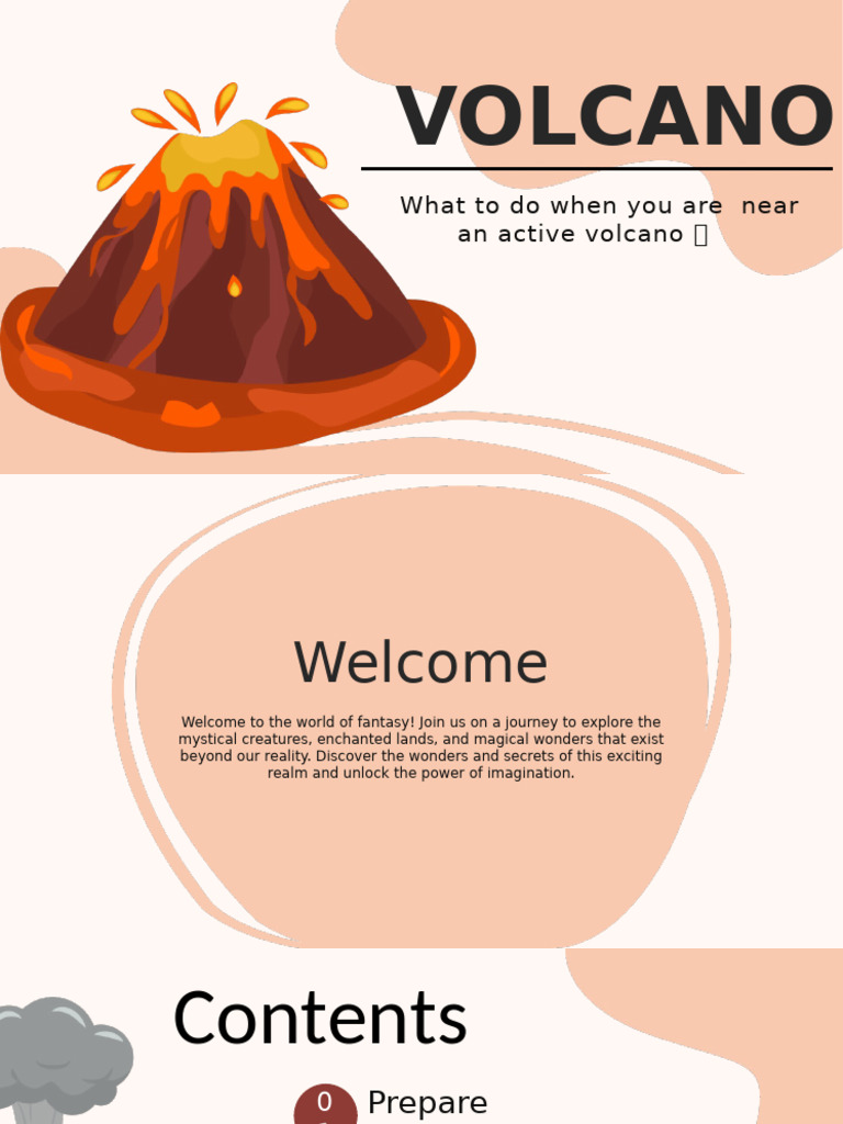Volcano PowerPoint Template by EaTemp | PDF | Elves | Fantasy