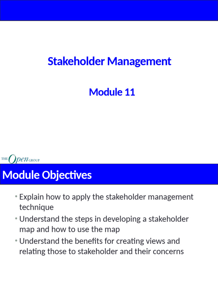 togaf-v91-m11-stakeholder-management | PDF | Matrix (Mathematics ...
