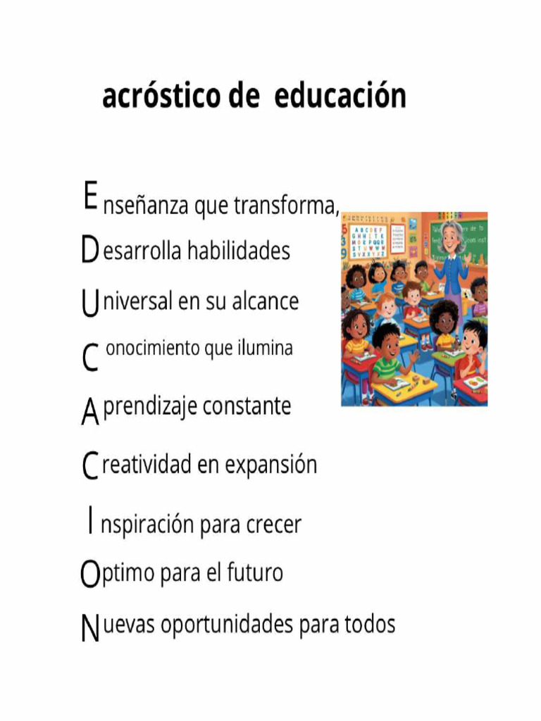 Enseñanza que transforma, Desarrolla habilidades, Universal en su alcance, Conocimiento que ...