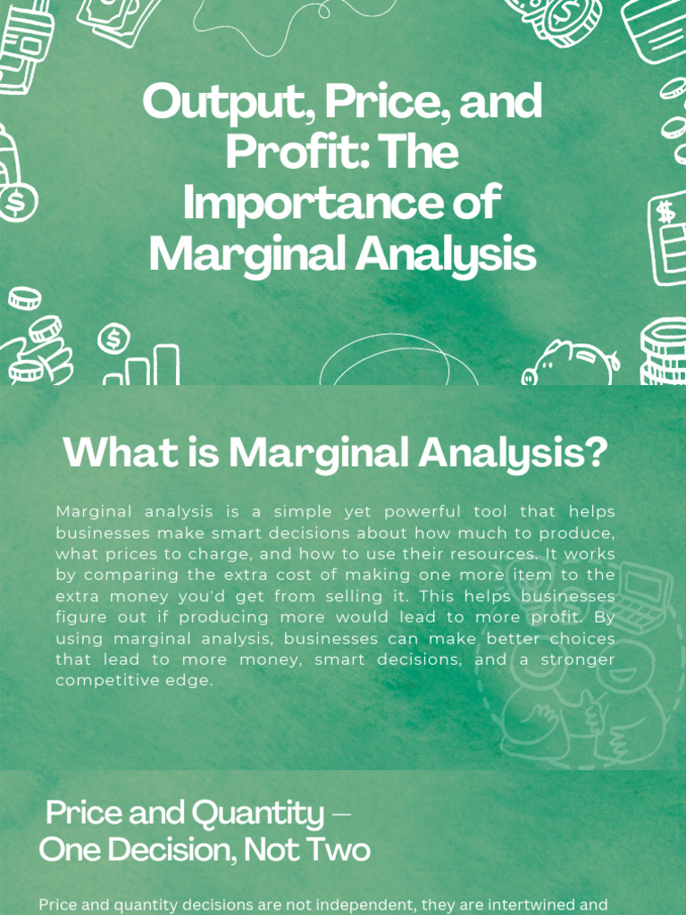 Marginal Analysis for Profit Maximization | PDF | Prices | Profit ...