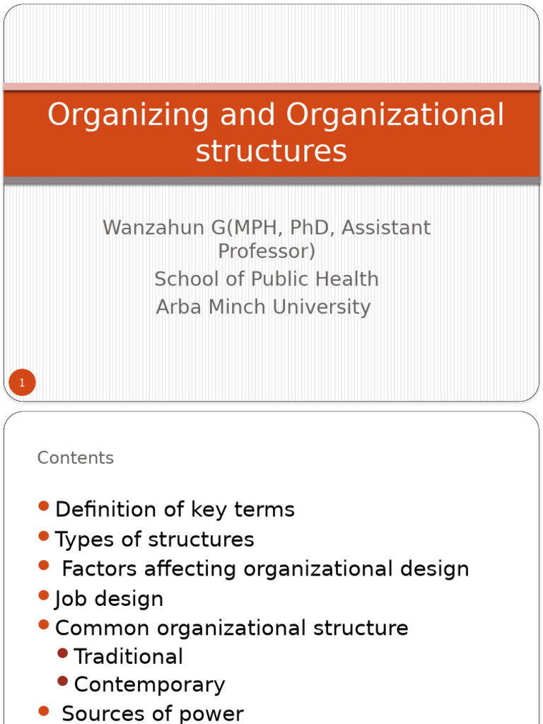 3. Organizational Structure | PDF | Organizational Structure ...