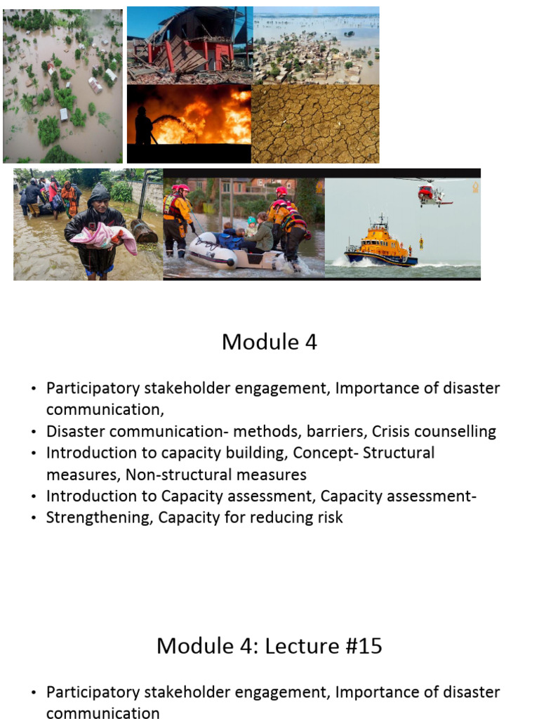DISASTER MANAGEMENT - Module 4 | PDF | Natural Disasters | Satellite