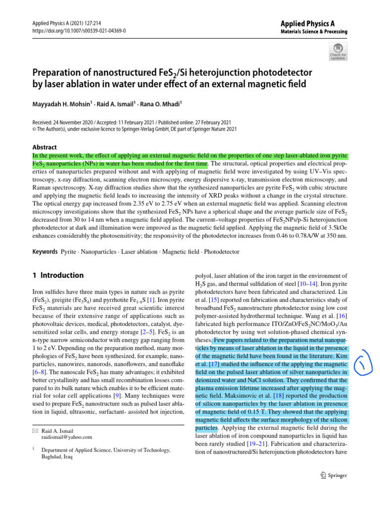 2) PD sample preparation with and without magnetic field | PDF ...