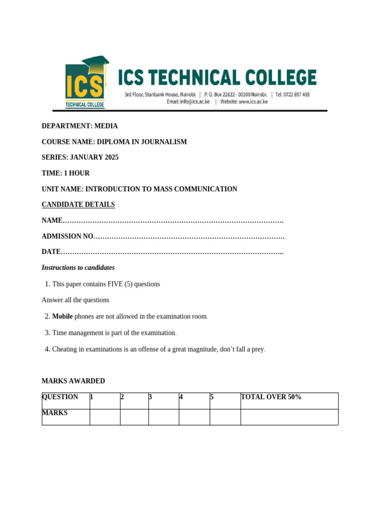Introduction To Mass Communication | PDF