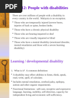 Chapter 1 Inclusiveness for Freshman Course | PDF | Disability | Speech