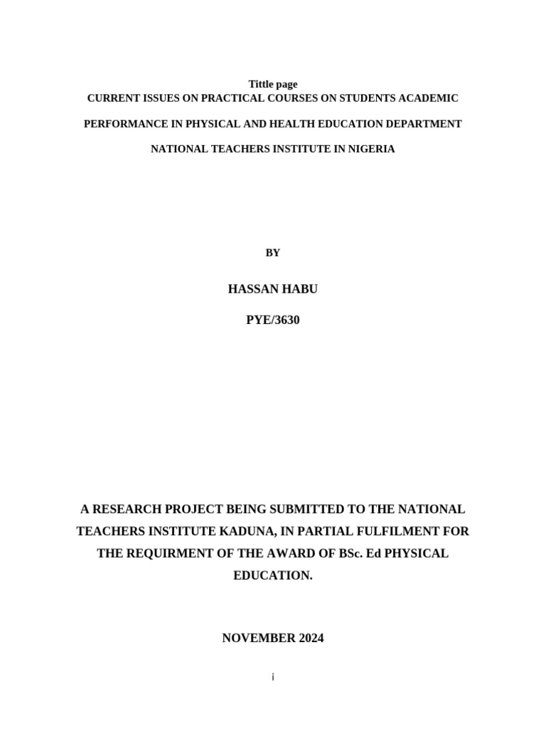 Impact of Practical Courses on Nigerian Students | PDF | Science ...