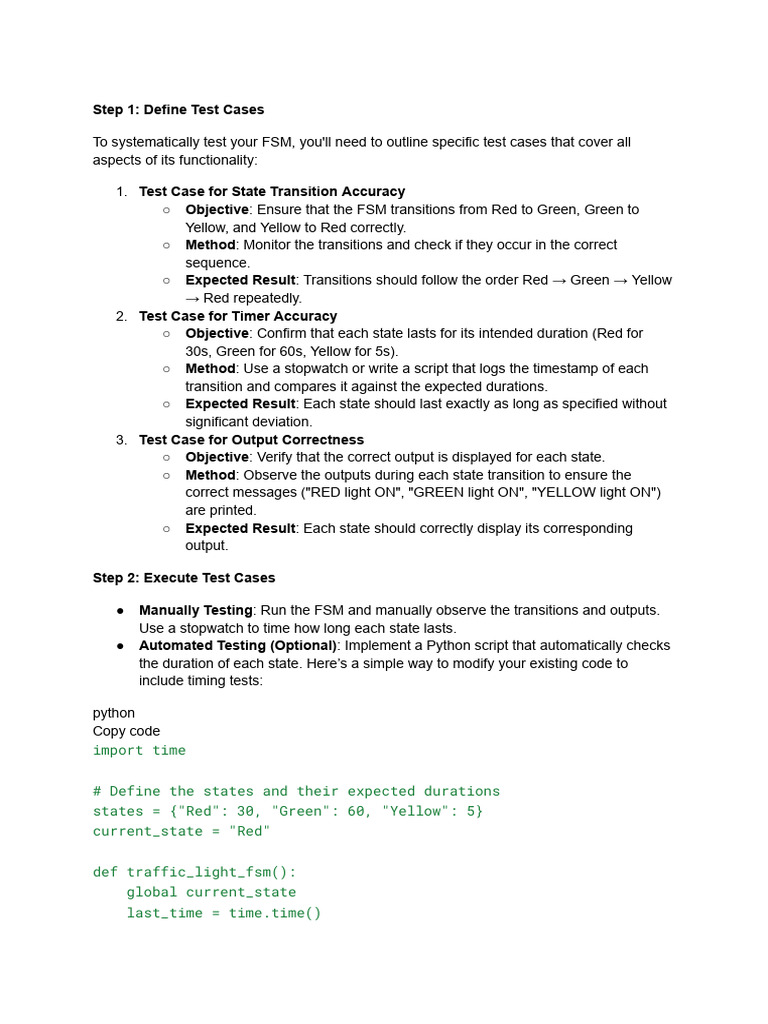 Traffic Light Controller Using FSM (5) | PDF | Systems Engineering | Computer Engineering