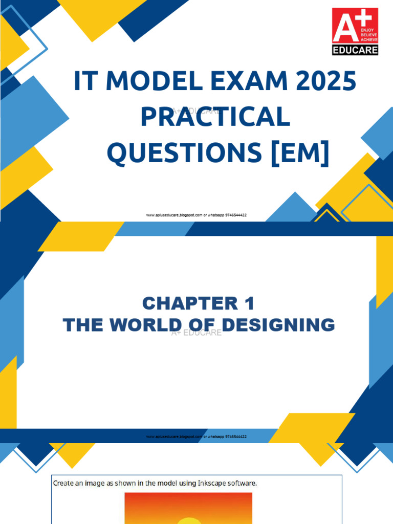 A+ Blog-Sslc Model Exam-2025 - It Practical Questions (Em) | PDF ...
