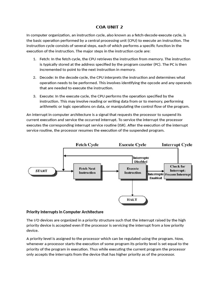 COA UNIT 2 | PDF | Central Processing Unit | Integrated Circuit