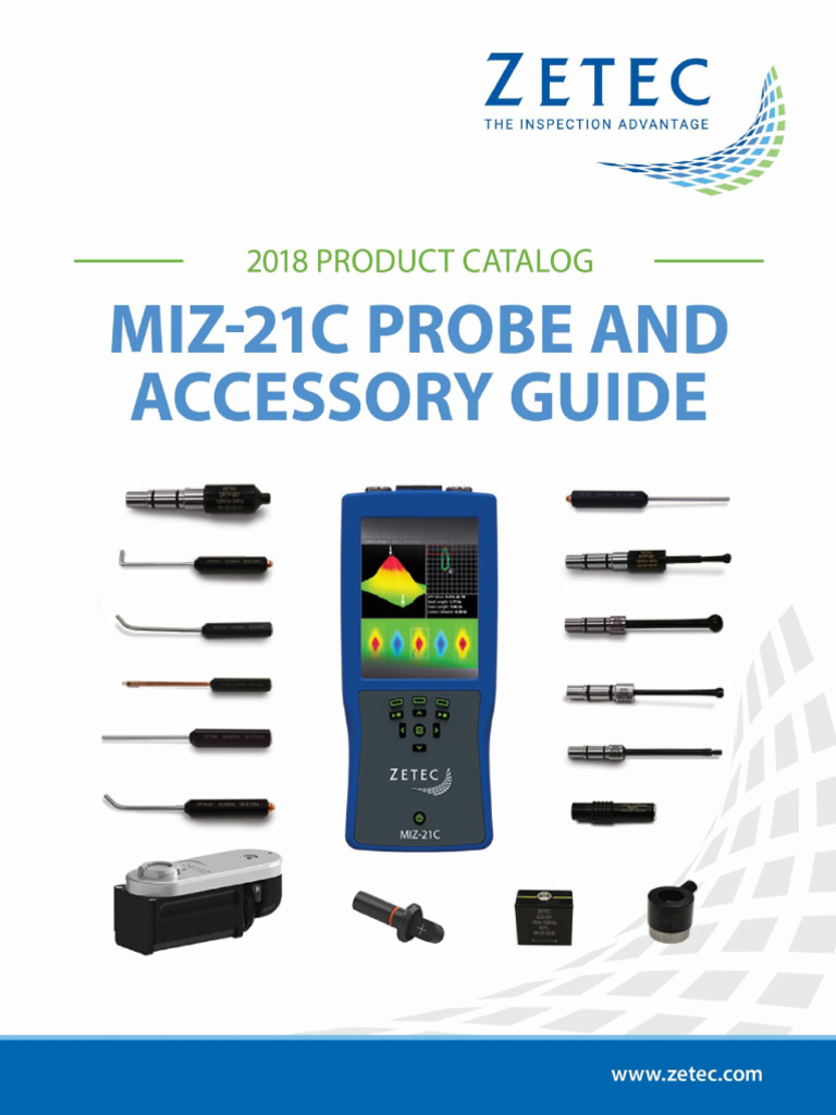Zetec MIZ 21C Probe and Accessory Guide | PDF | Electrical Connector ...