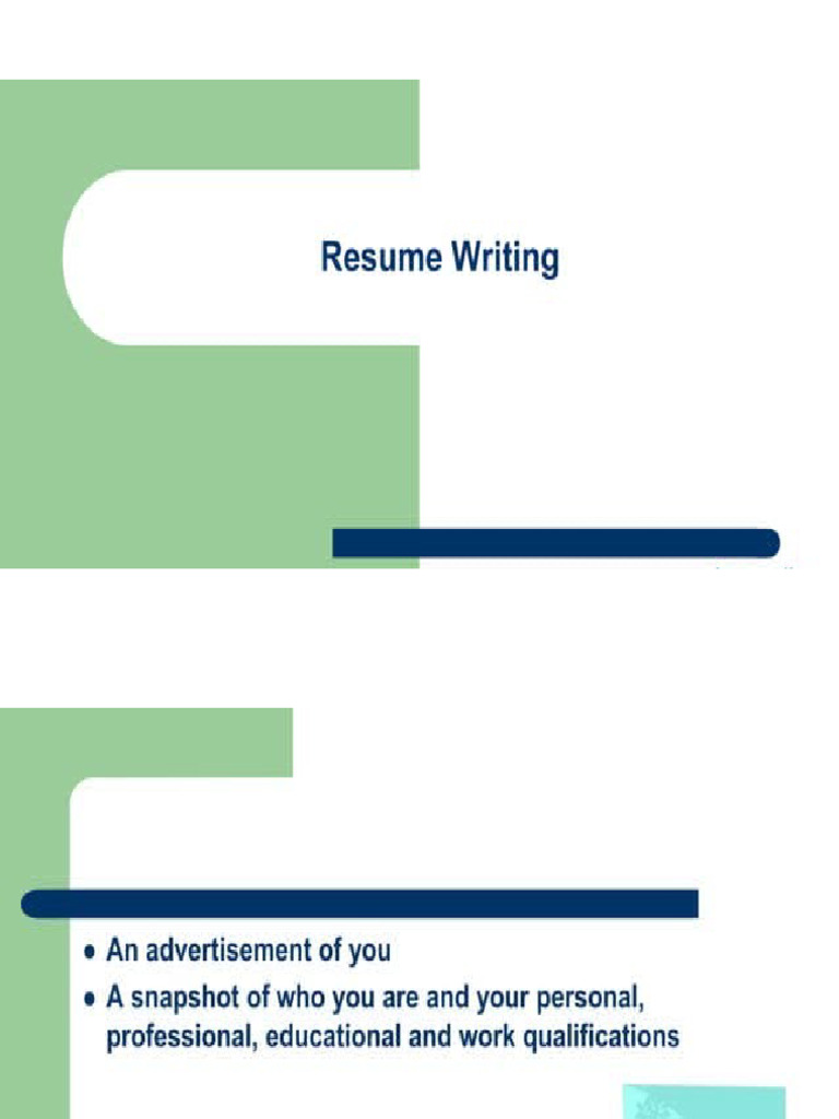 Resume Writing | PDF