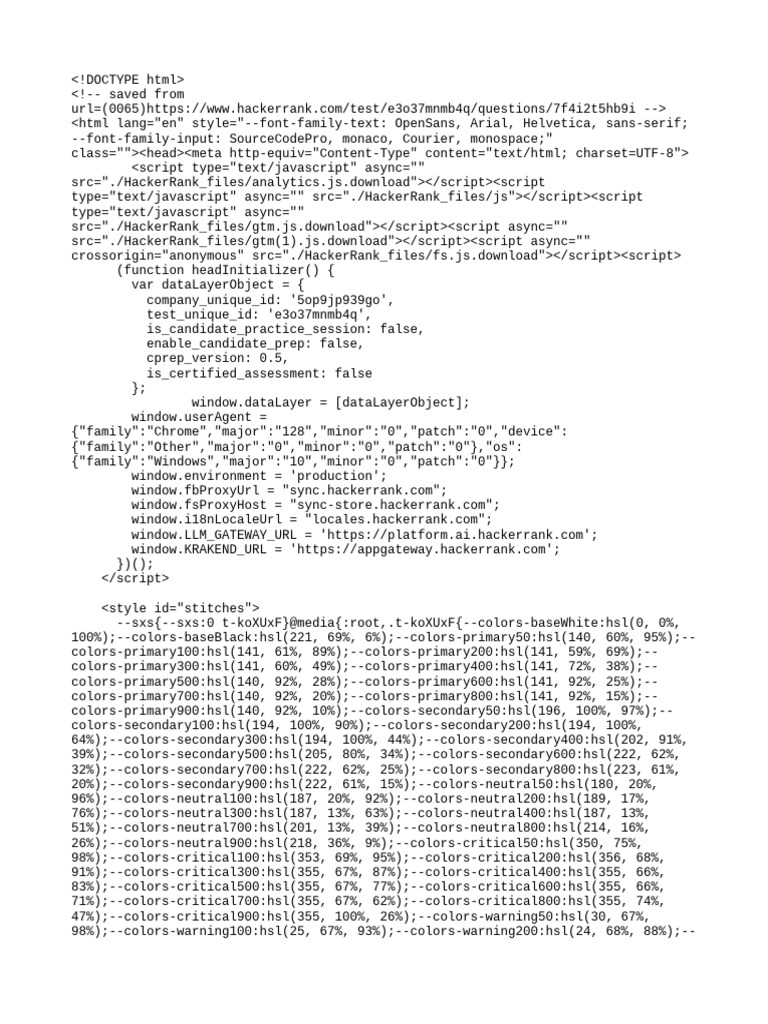 Hacker Rank | PDF