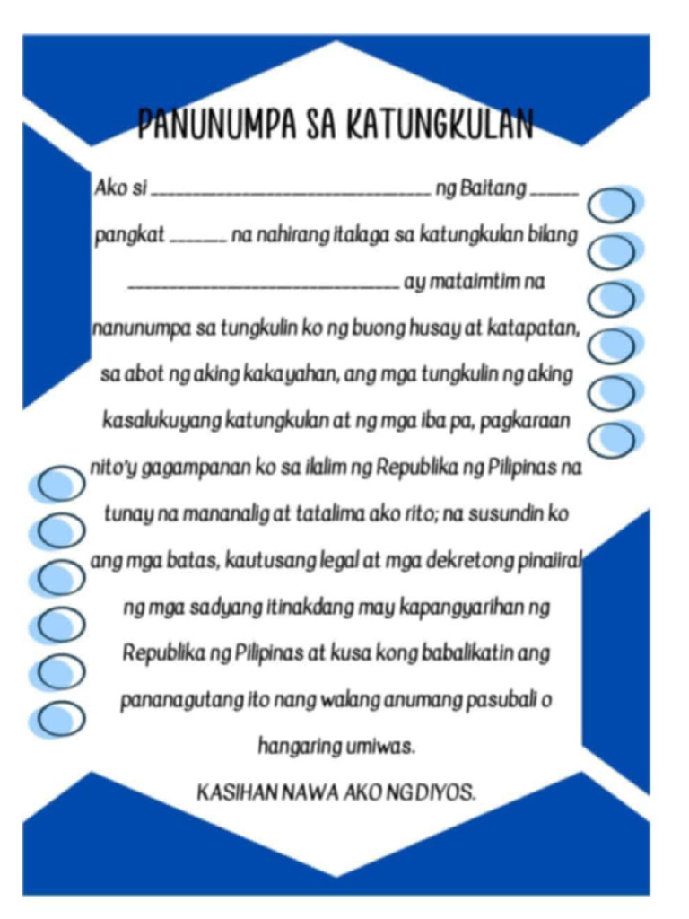 Panunumpa (Bata) | PDF