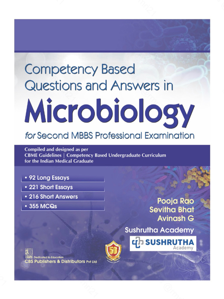 Competency Based Microbiology - PDF 3 | PDF