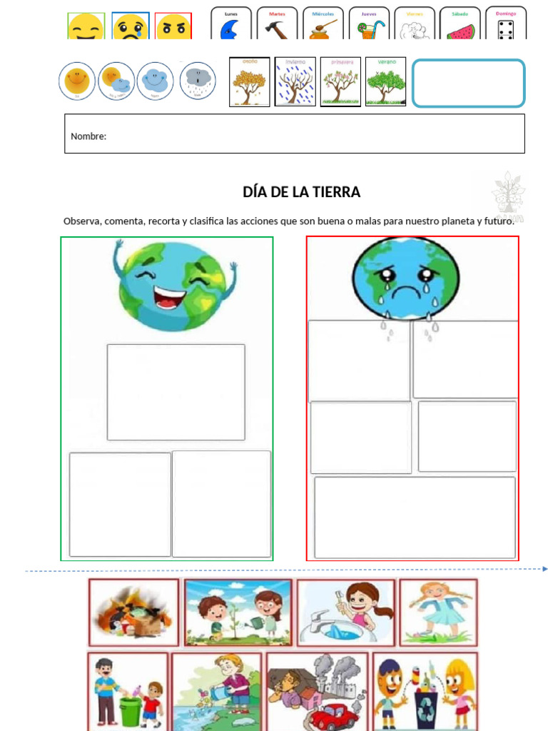 Actividad Dia de La Tierra MM | PDF