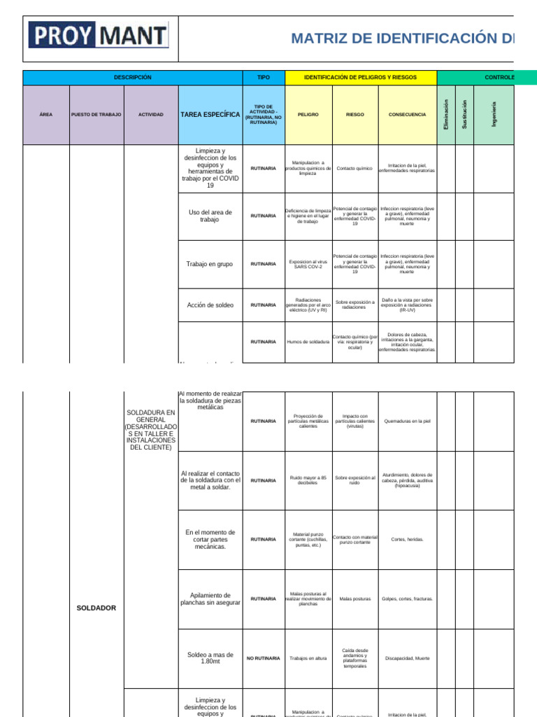 Pym-sst-r-018 Matriz Iper - Proymant 1(1) | PDF | Infección | Neumonía
