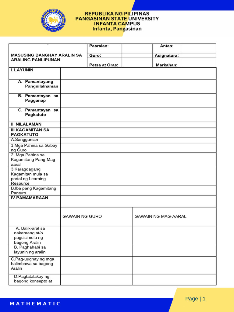 DLP_TEMPLATE_Tagalog | PDF