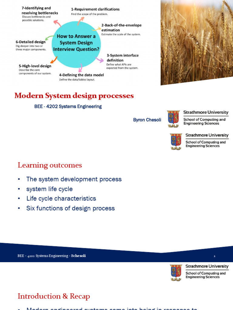 Modern System Design and Life Cycle | PDF | System | Systems Engineering