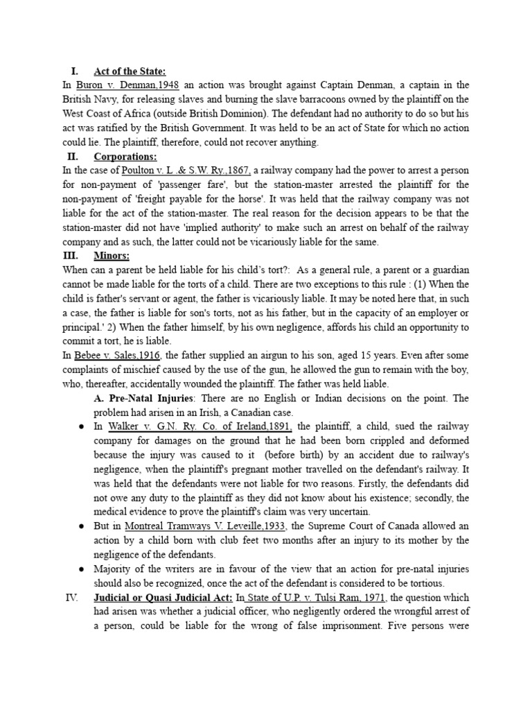 Buron v. Denman Case Analysis | PDF | Tort | Negligence