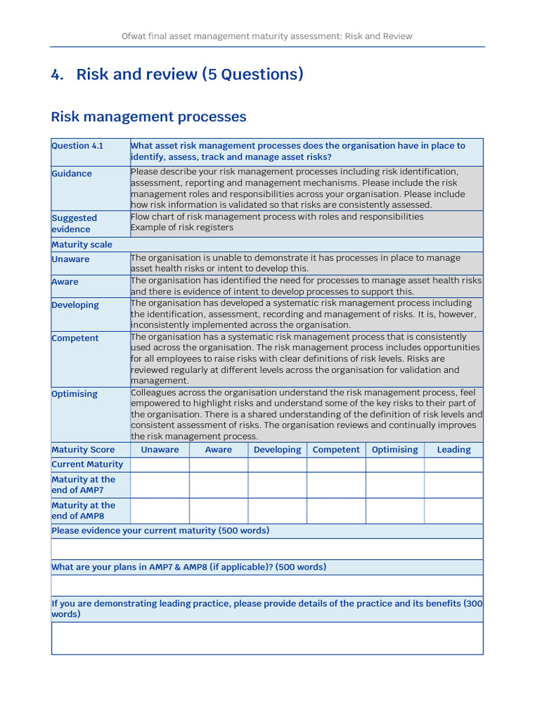 Annex-5-Risk-and-review | PDF | Risk | Risk Management