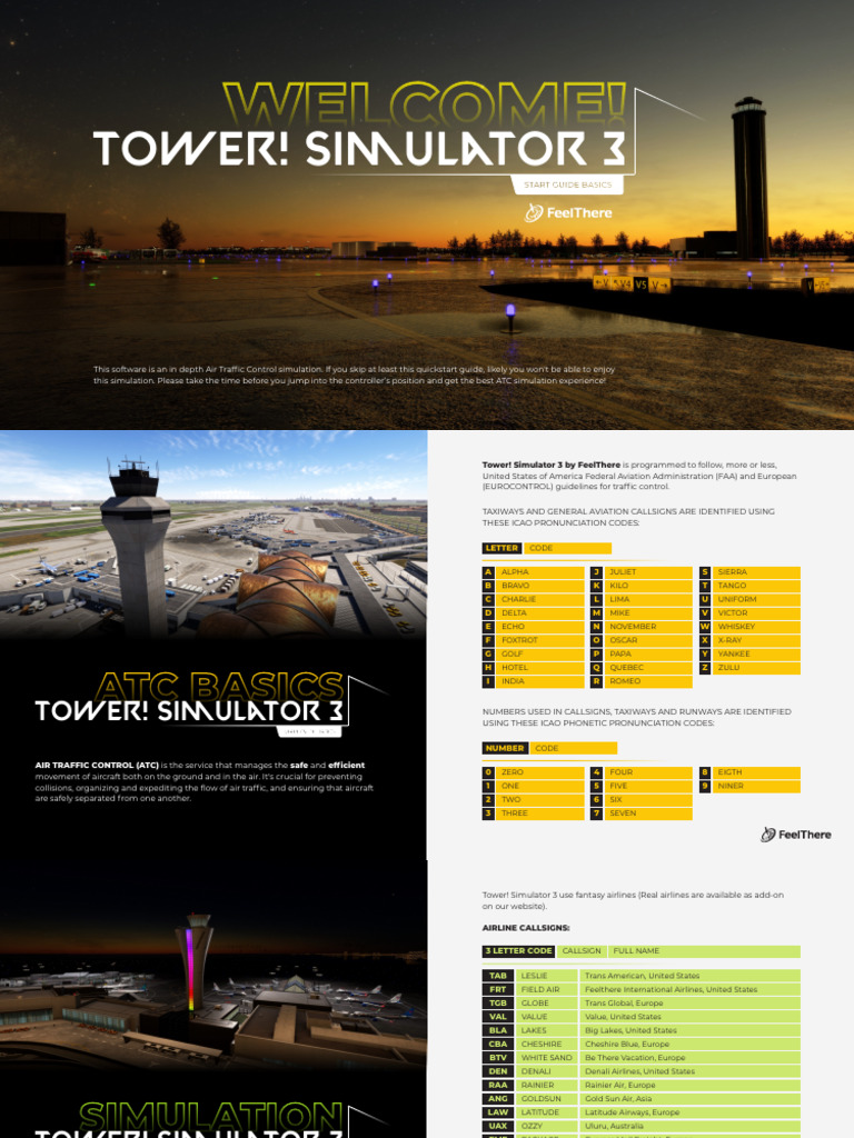 Tower! Simulator 3: ATC Guide | PDF | Graphical User Interfaces | Air ...