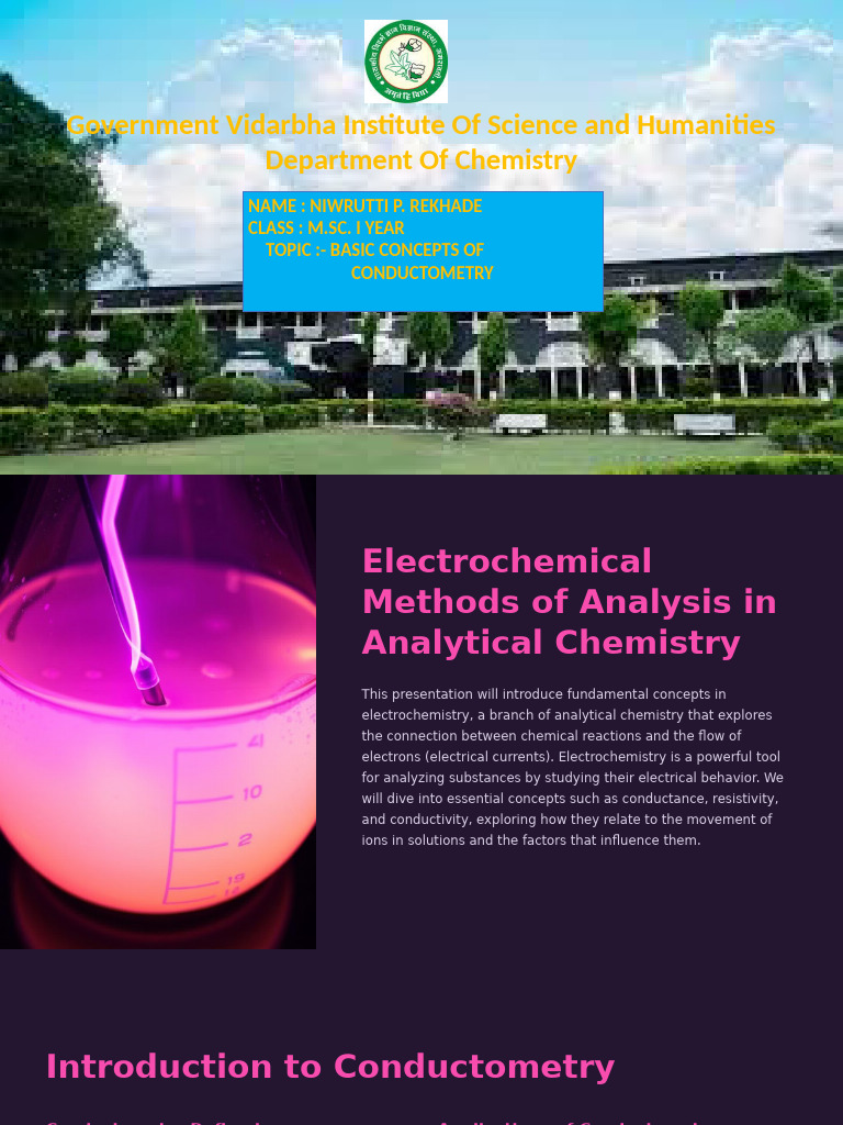 Electrochemical Methods of Analysis in Analytical Chemistry | PDF ...