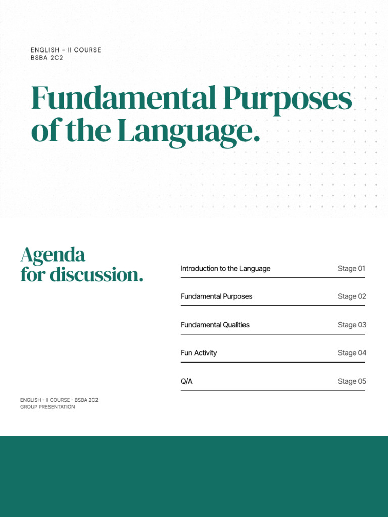 English II Course Overview for BSBA 2C2 | PDF