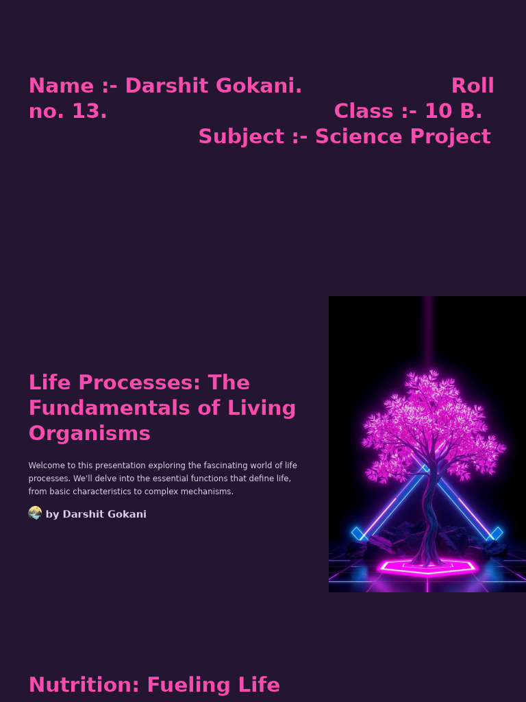 Life Processes in Organisms Explained | PDF | Circulatory System | Kidney