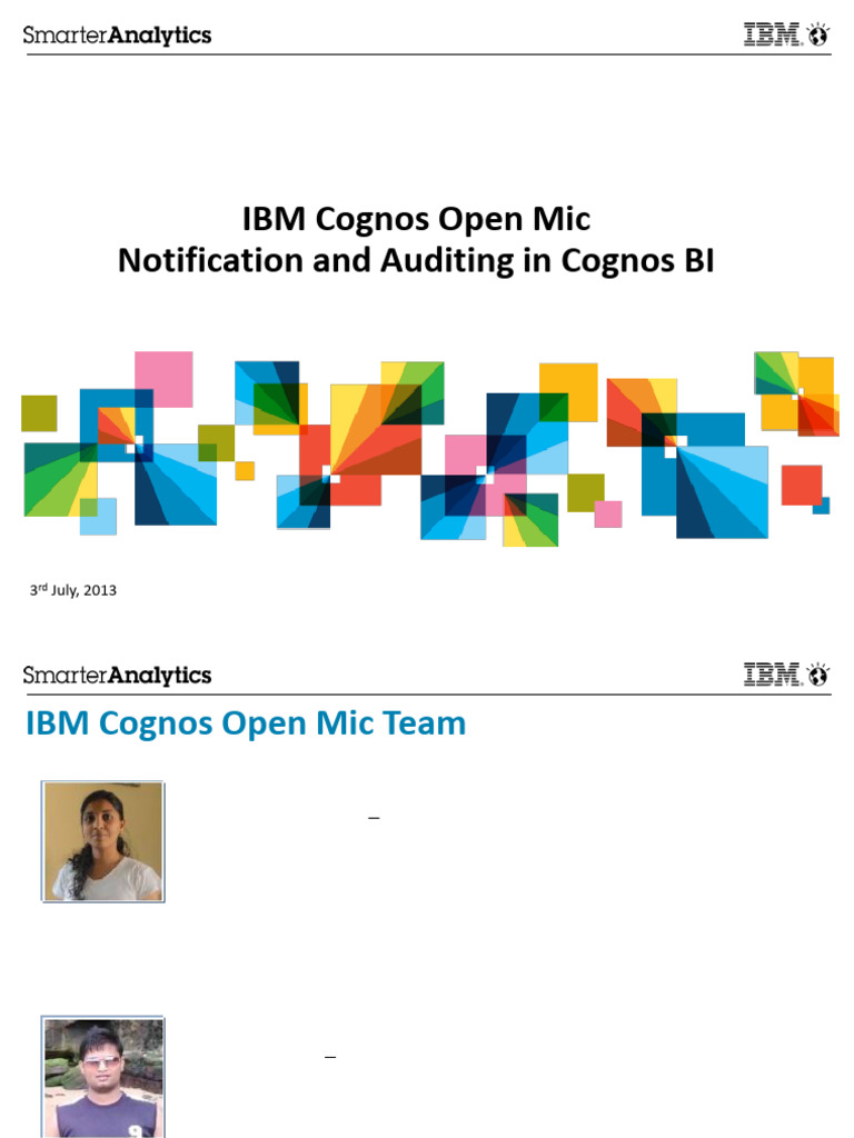 Cognos BI Notification and Auditing Guide | PDF | Databases | Ibm Db2