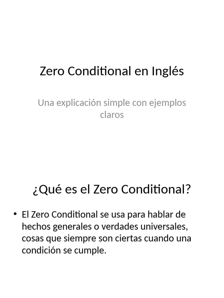 Zero Conditional | PDF