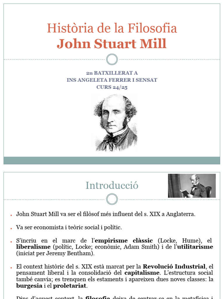 Presentació JS Mill | PDF