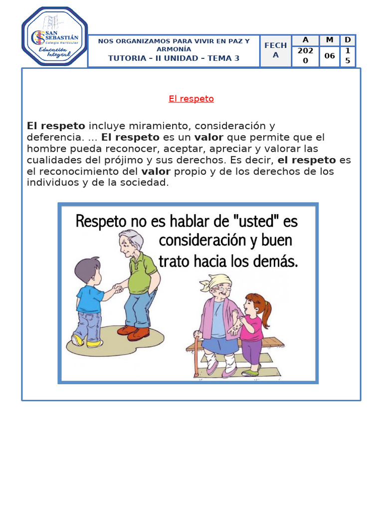 Importancia del Respeto en la Sociedad | PDF