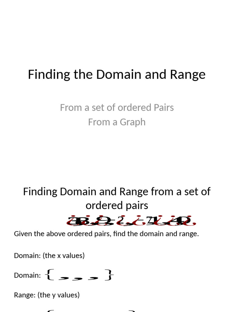 1.2.5 Finding The Domain and Range-1 | PDF | Mathematical Relations ...