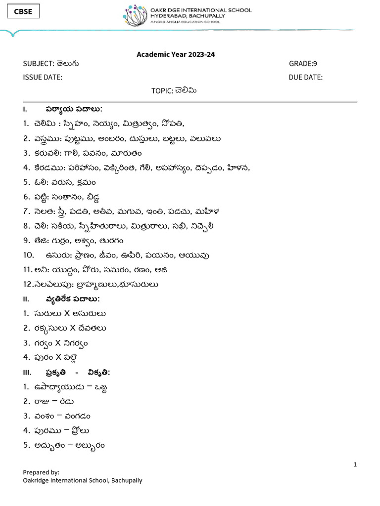 Chelimi Lesson Notes | PDF