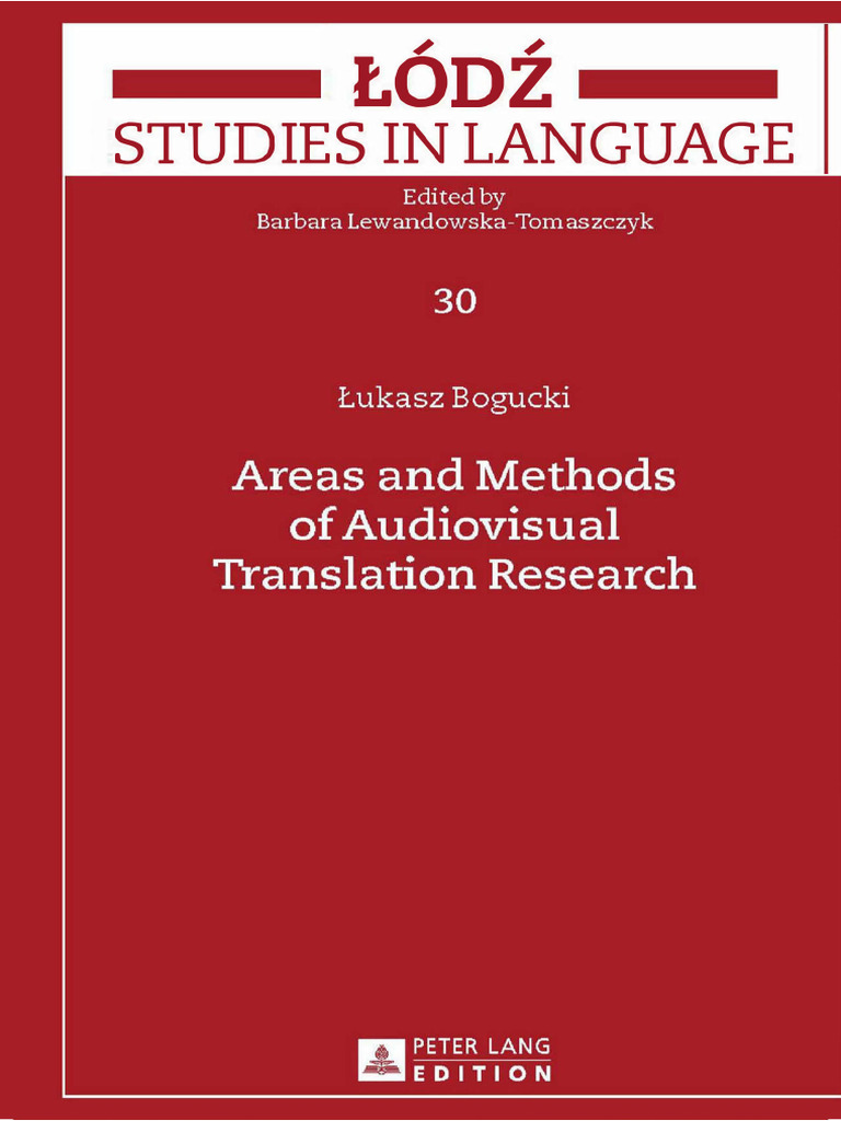 Areas and Methods of Audiovisual Translation Research | PDF | Communication | Translations