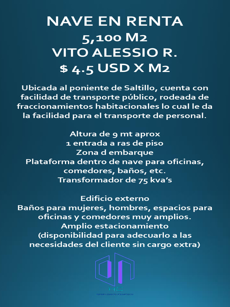 NAVE RENTA 5,100 M2 VITO ALESSIO HCBRM (2) | PDF