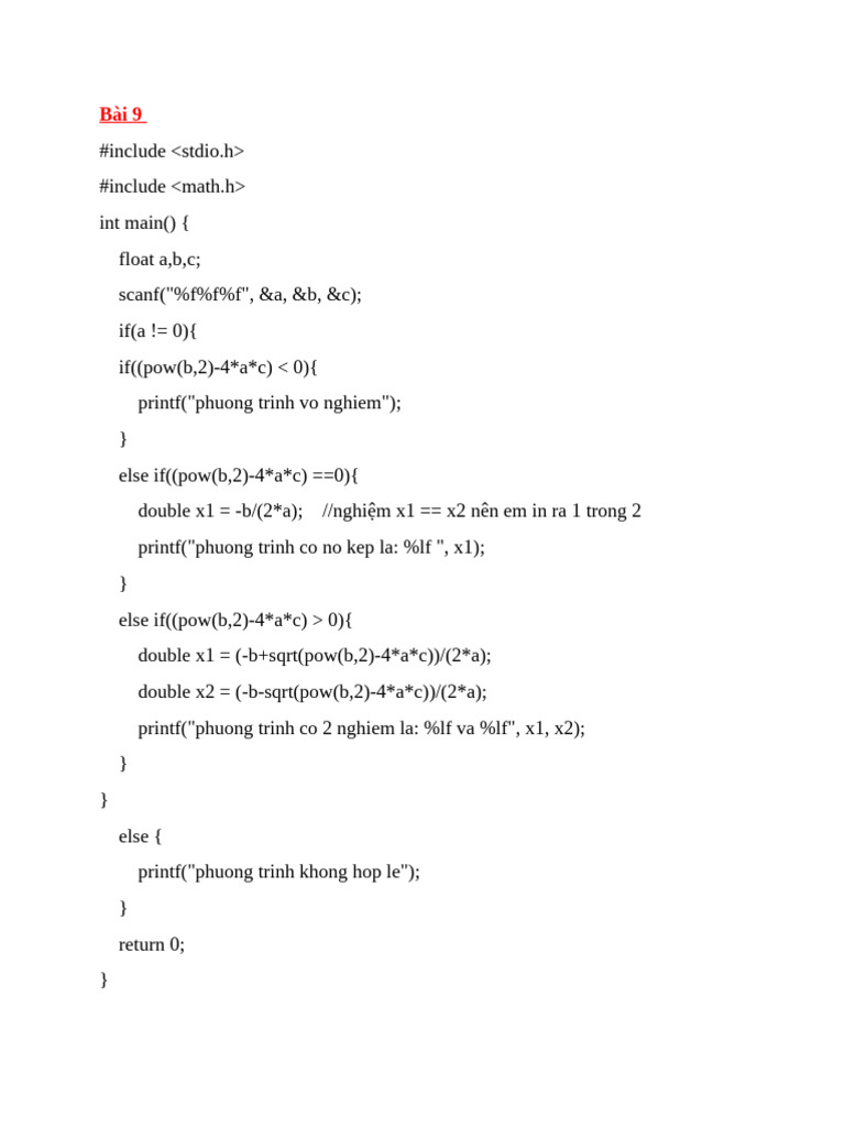 Giai Bai Tap C | PDF