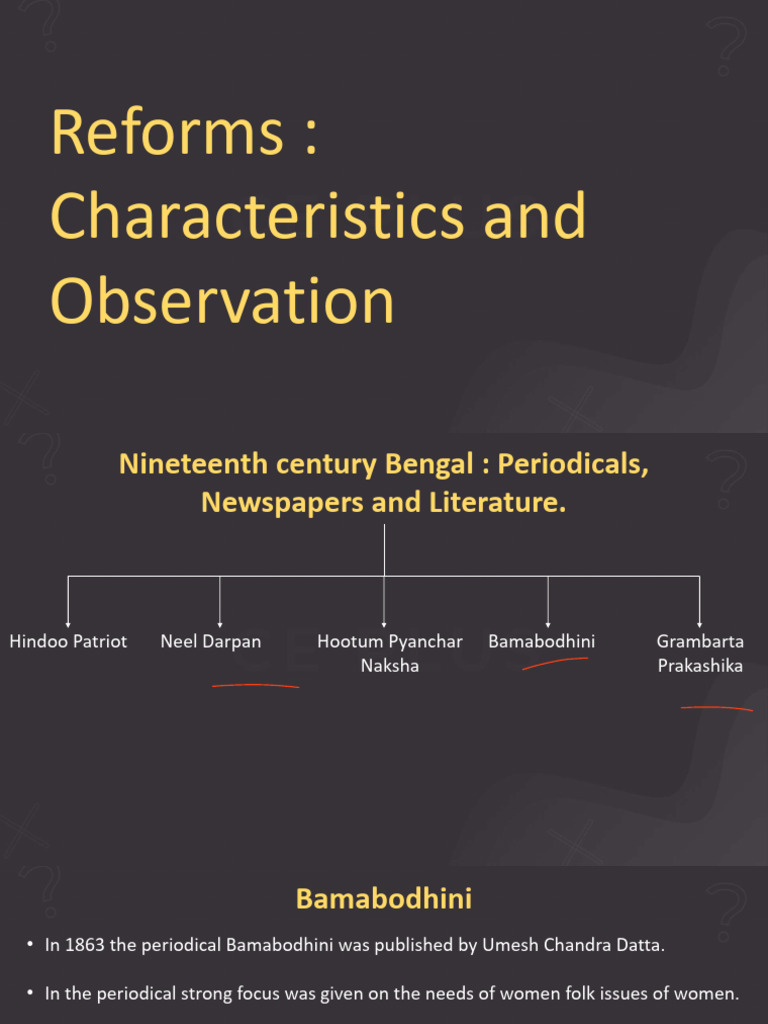 19th Century Bengal Reforms | PDF