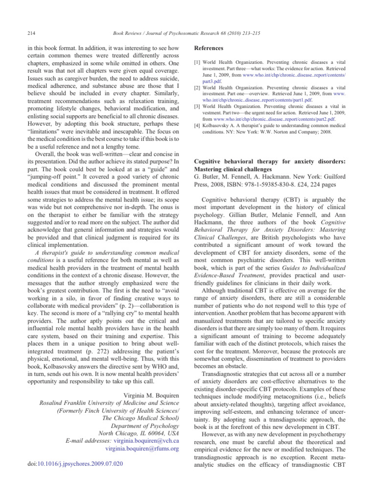 [Journal of Psychosomatic Research 2010-feb vol. 68 iss. 2] Stefan G ...