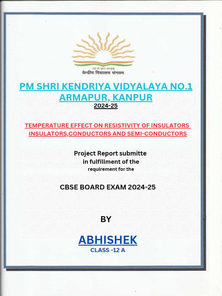 PM Shri Kendriya Vidyalaya No.1 | PDF