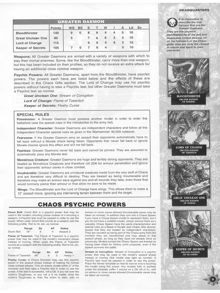 Codex - Chaos - Warhammer 40k - Codex - Chaos Space Marines | PDF