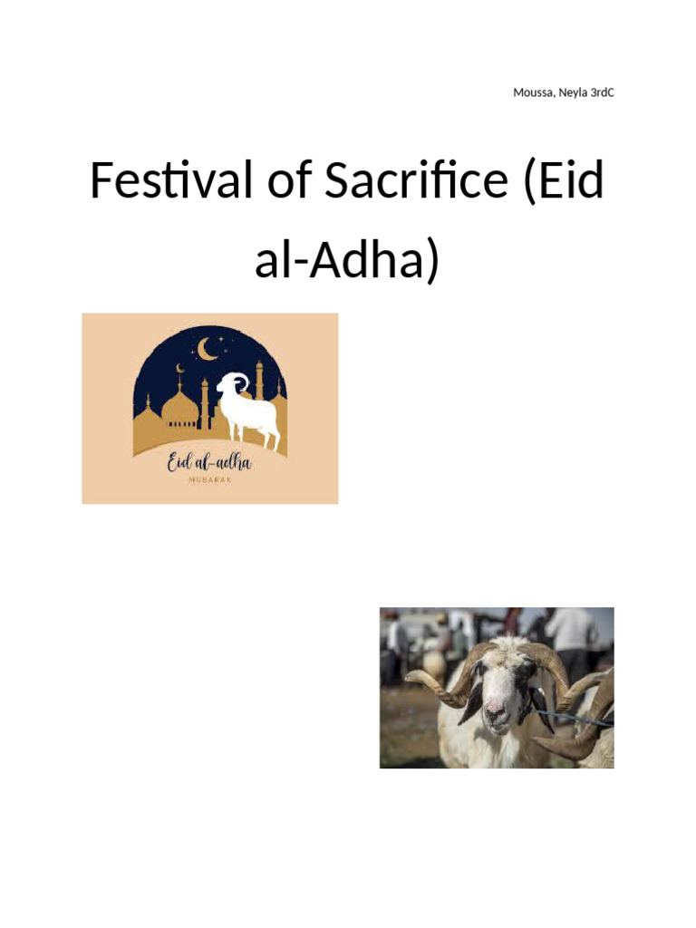 Eid Al Adha | PDF
