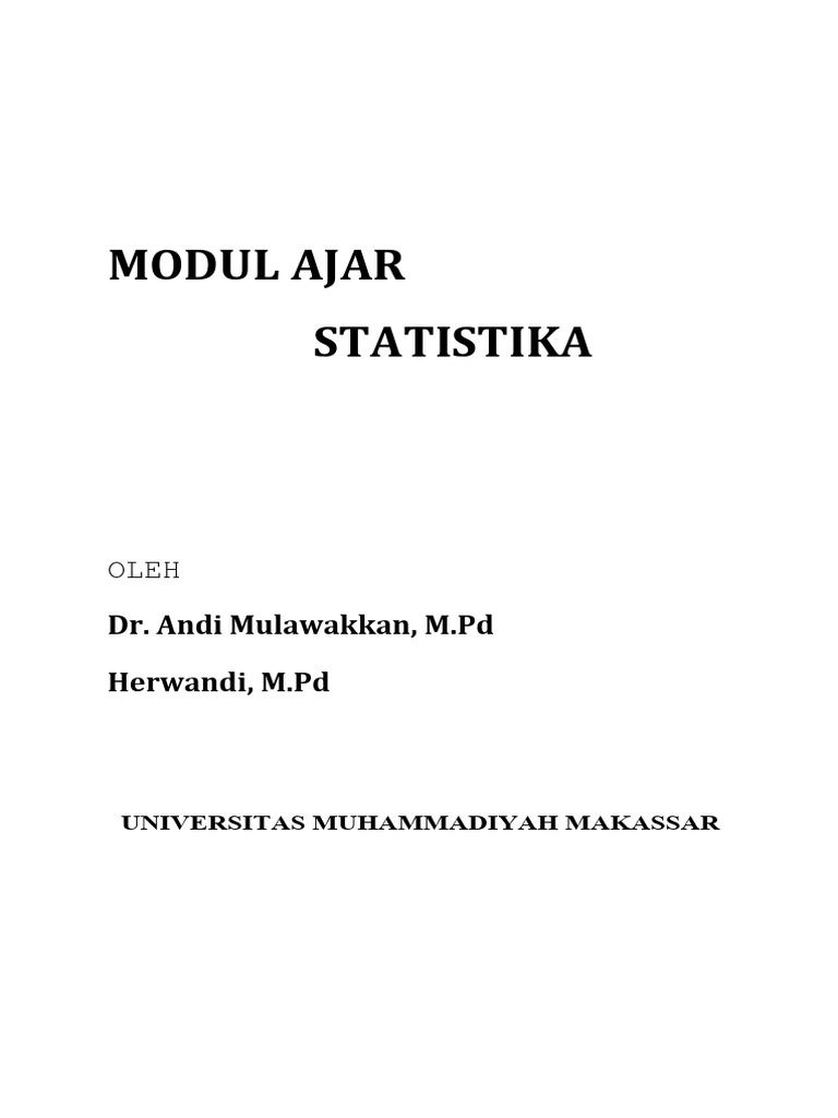 Modul Statistika | PDF