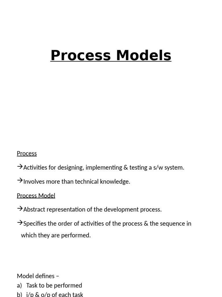 3. Process Models | PDF