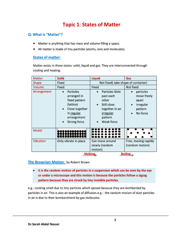 1 States of Matter | PDF