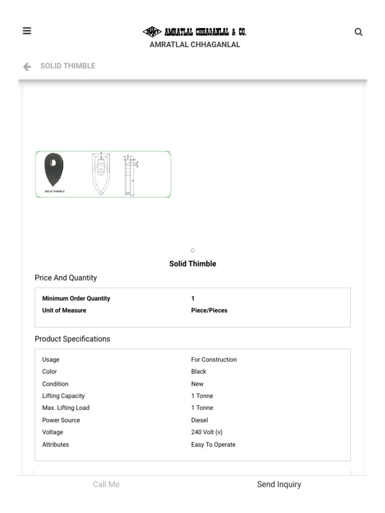 Solid Thimble Manufacturer, Supplier, Exporter | PDF | Electrical ...