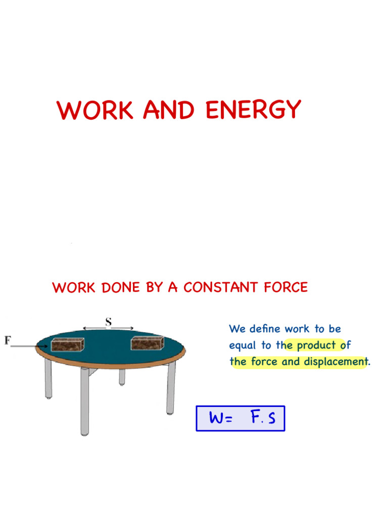 Work and Energy Concepts Explained | PDF | Force | Motion (Physics)